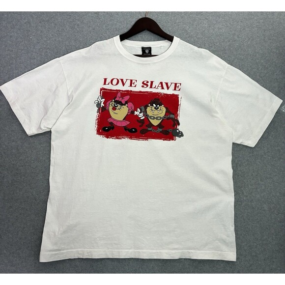 Warner Bros. | Shirts | Vintage Warner Bros Taz Love Slave Tee Shirt ...